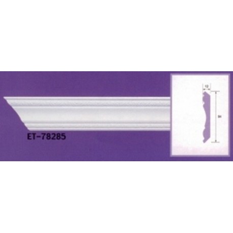 Cornice mouldings ET78285 lenght 2.40 m x width 84 mm - Probois