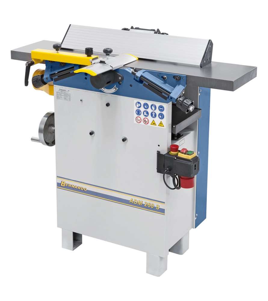 Dégauchisseuse raboteuse Bernardo ADM260S avec arbre hélicoïdal