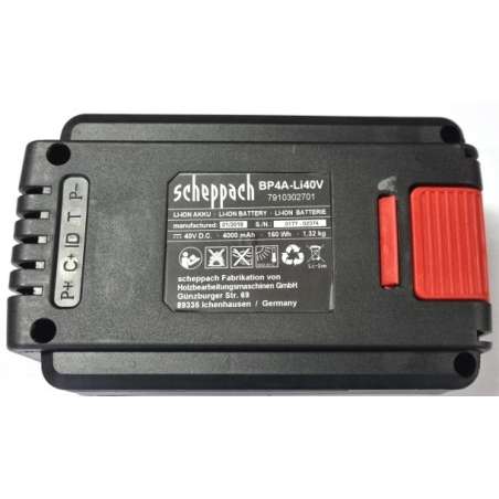 Battery Scheppach BP4A-Li40V for MS40-42Li mower and CSB300 chainsaw