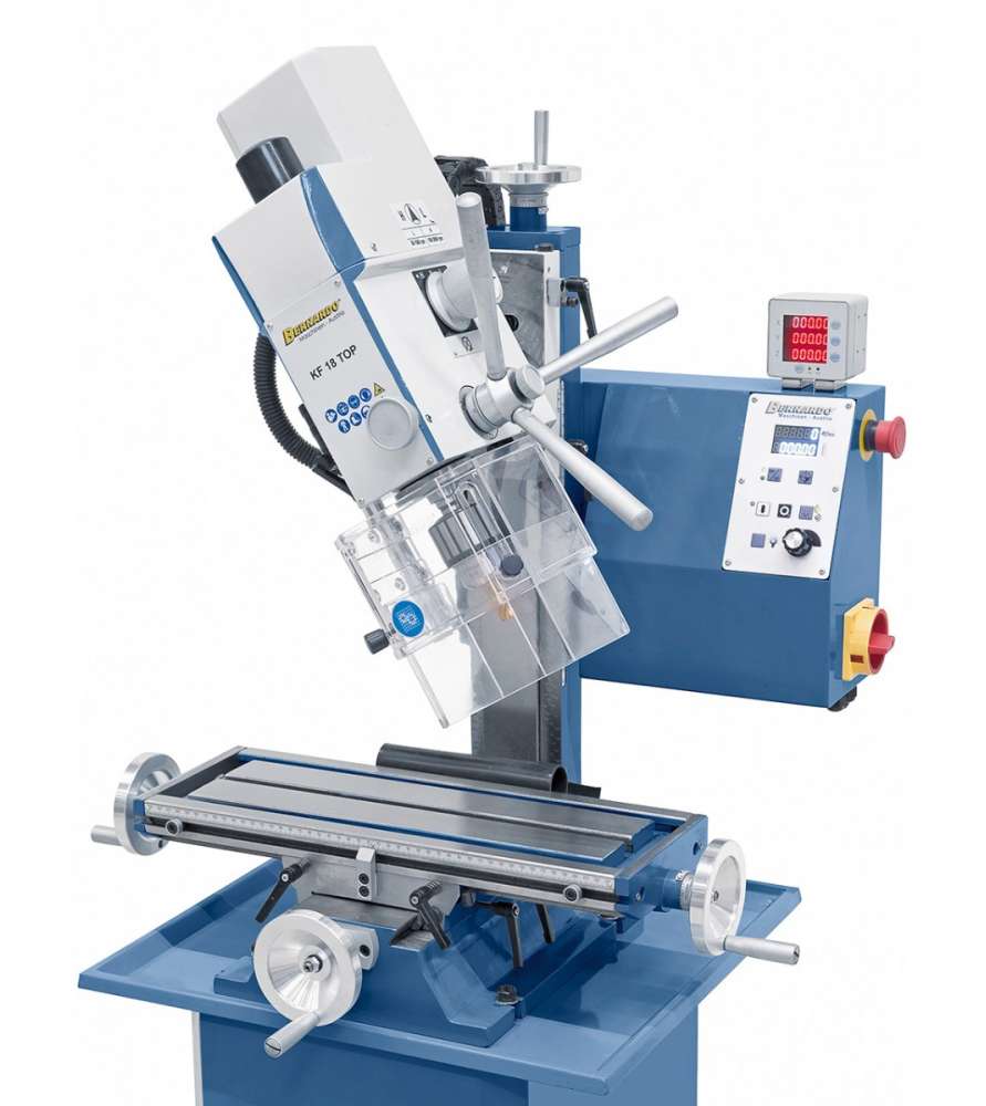 Metal drilling milling machine KF18Top with 3-axis digital display