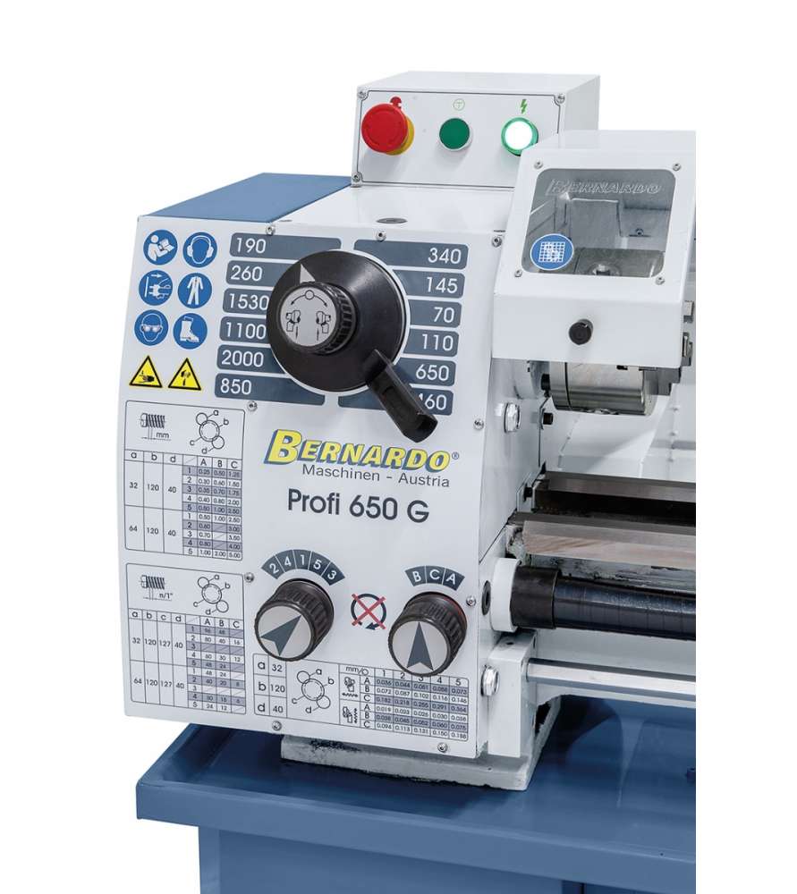 Metal lathe Bernardo Profi 650G - 400V - Probois Machinoutils