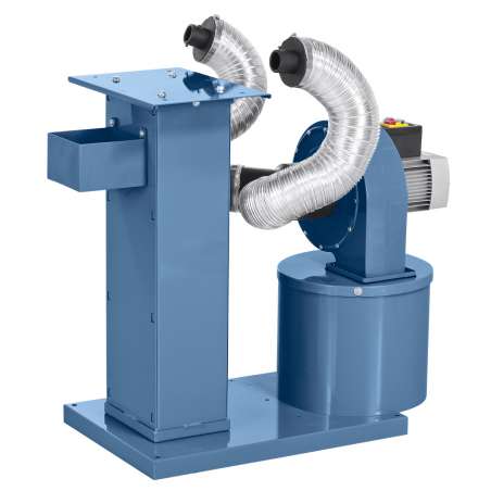 Base modelo D con sistema de aspiración de virutas metálicas Bernardo MSA500