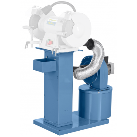 Base modelo D con sistema de aspiración de virutas metálicas Bernardo MSA500