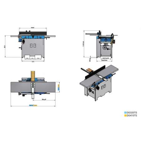 Degauchisseuse raboteuse Holzprofi DG410TS - Probois machinoutils