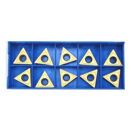 Plaquettes carbure pour outils de tournage queue 16 mm (lot de 10)