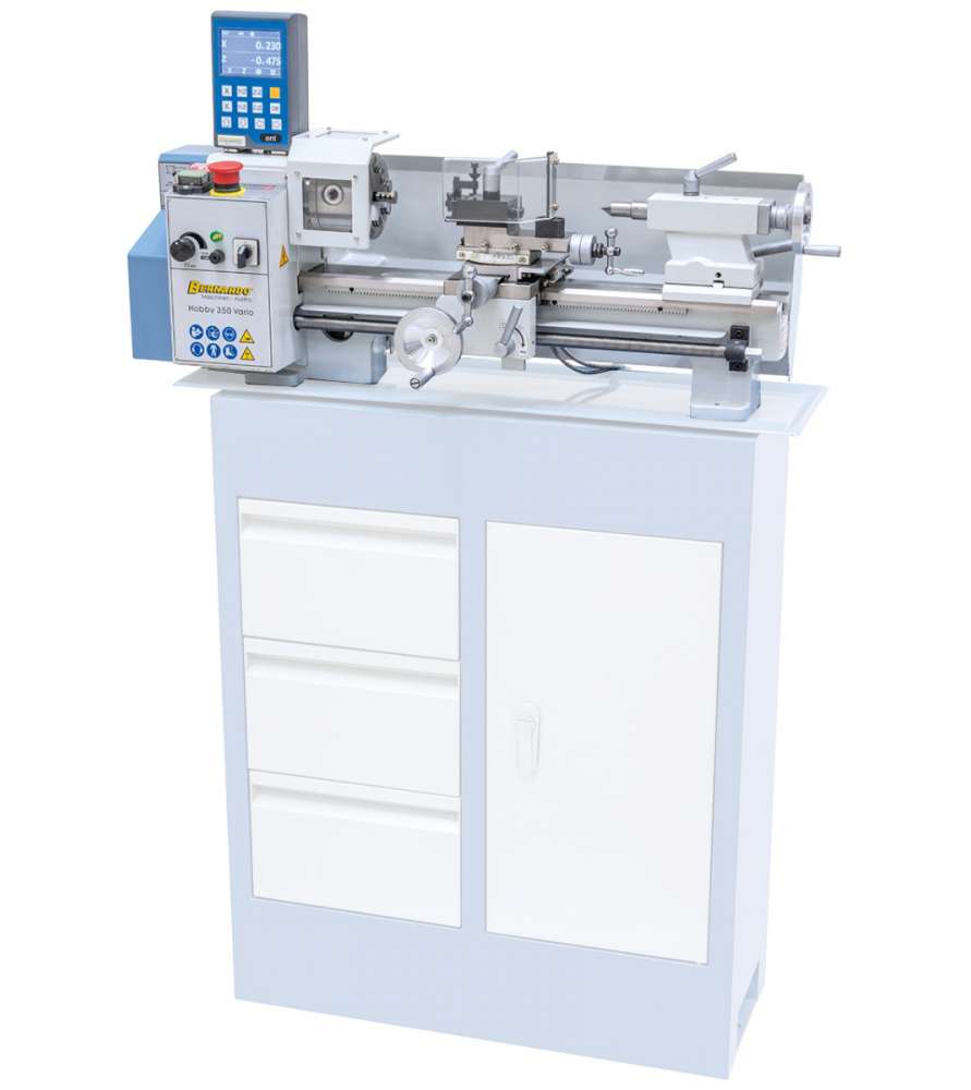 Bernardo Hobby 350 Vario metal lathe - 230V with 2-axis digital display ...