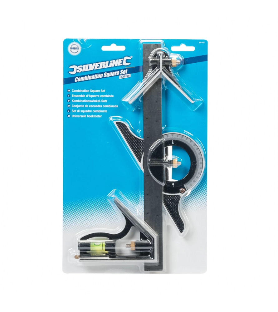 Silverline Combination Square Set - 300 mm - Probois Machinoutils