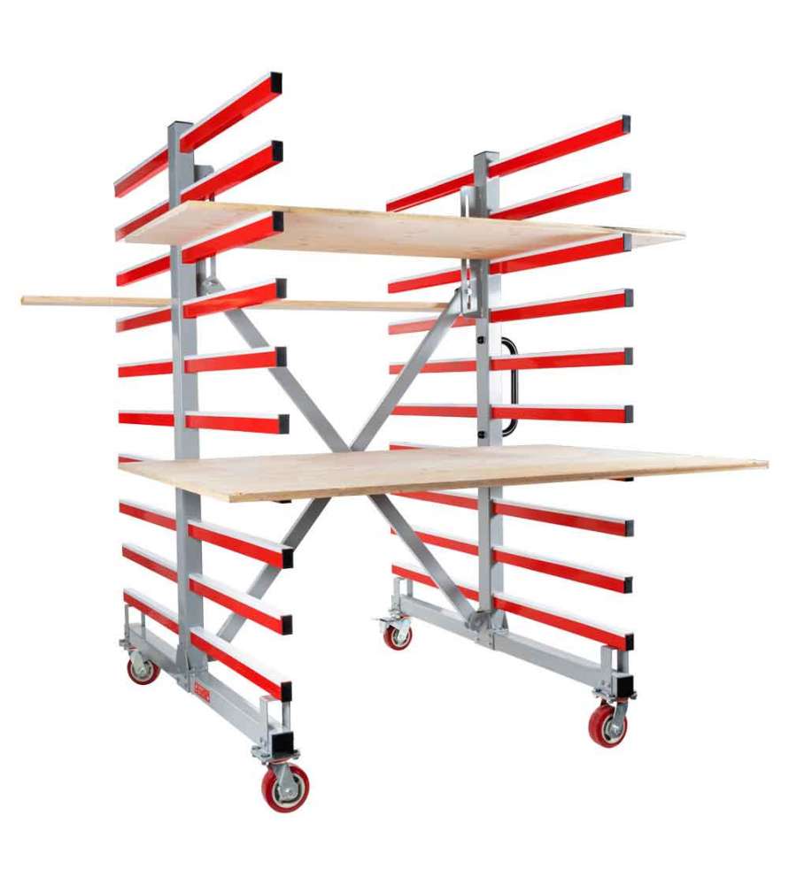 Double side mobile extendable trolley Holzmann TAW70DUO - Probois