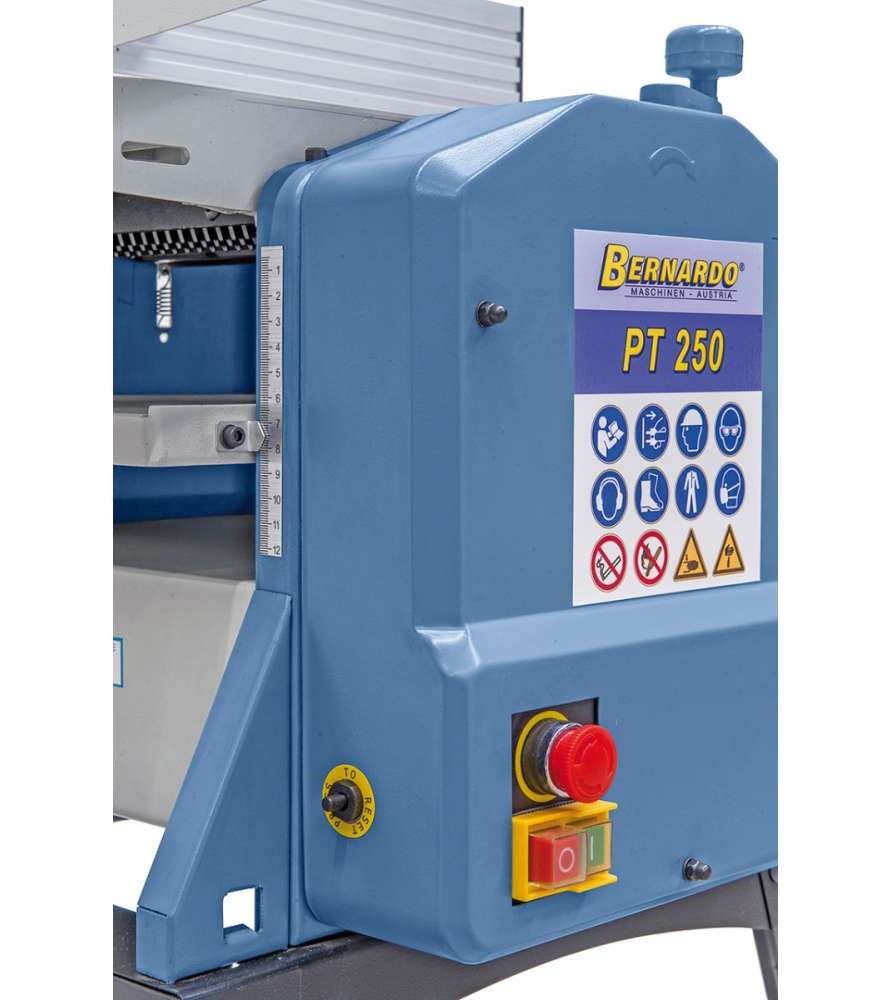 Dégauchisseuse raboteuse Bernardo PT250S avec arbre hélicoïdal