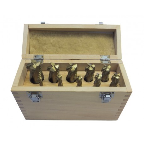 Fraises HSS revêtues Titan 5-25 mm (jeu de 10 pièces) - Probois